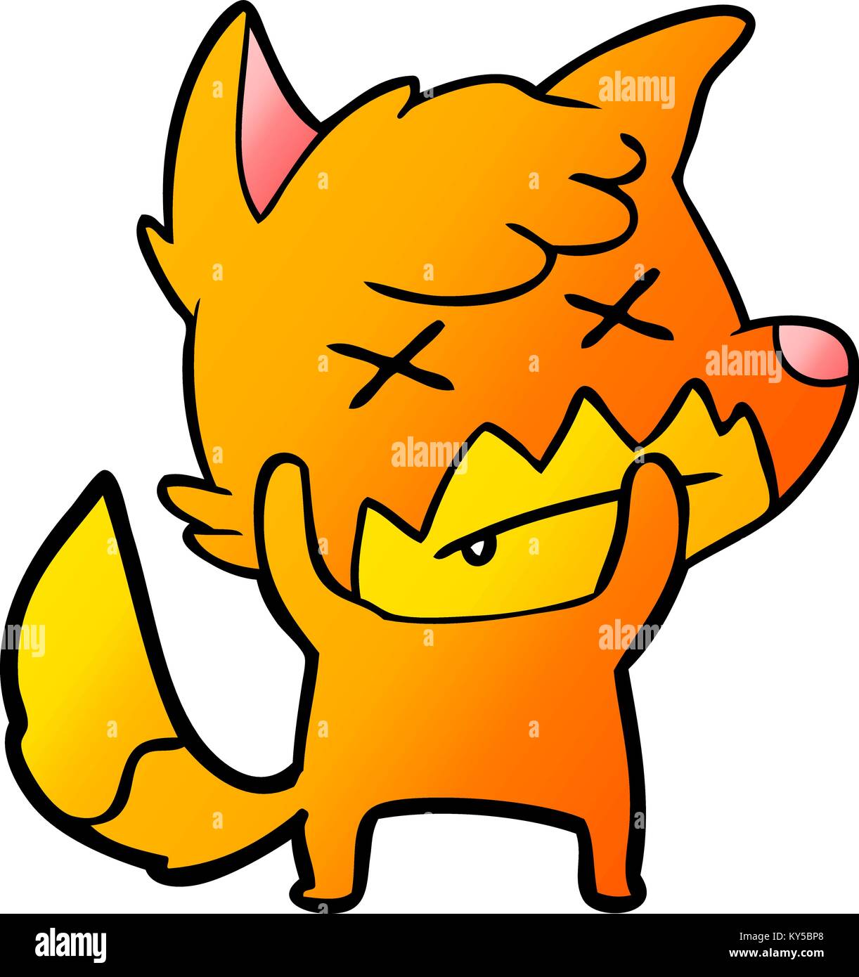 cartoon dead fox Stock Vector Image & Art - Alamy