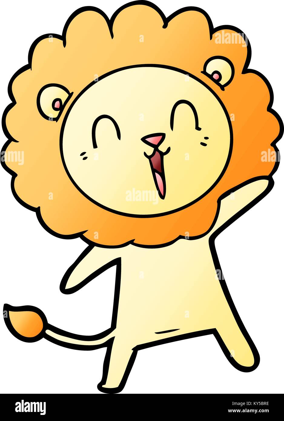 laughing lion cartoon Stock Vector Image & Art - Alamy