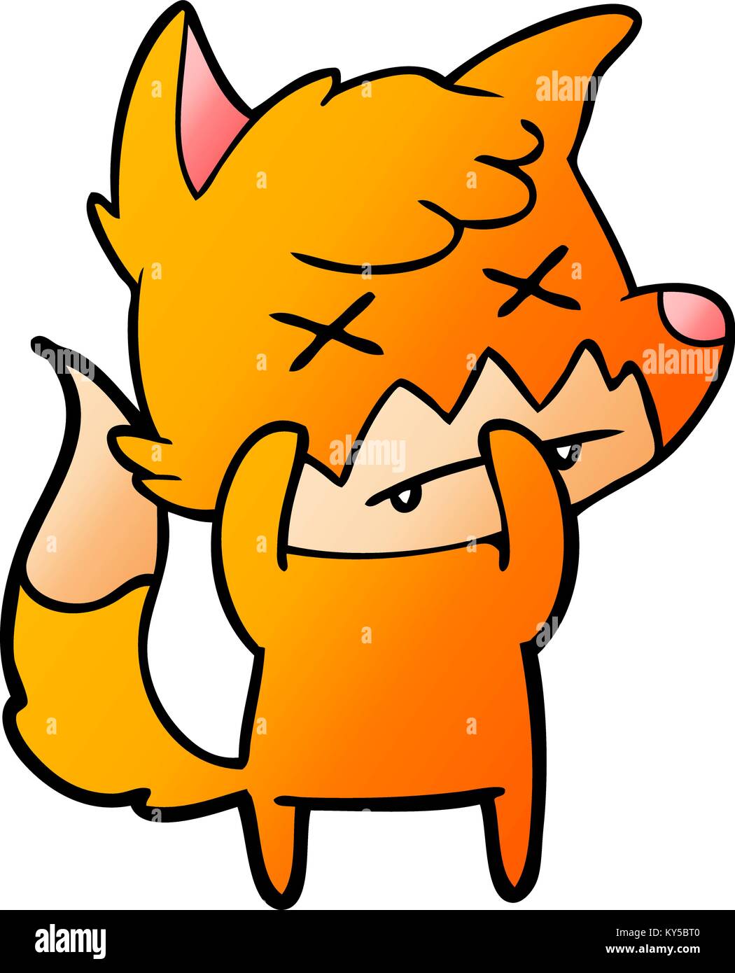 cartoon dead fox Stock Vector Image & Art - Alamy