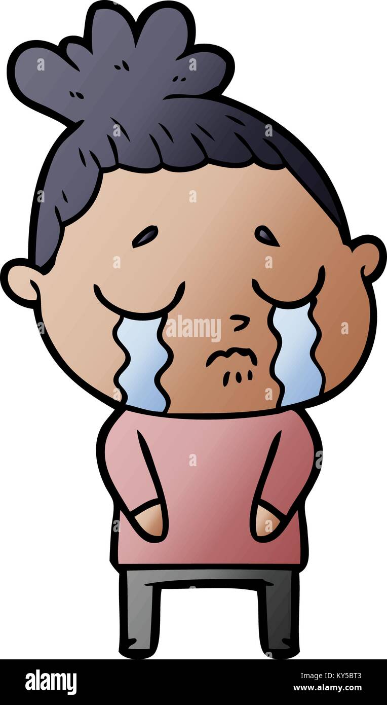 cartoon crying woman Stock Vector Image & Art - Alamy