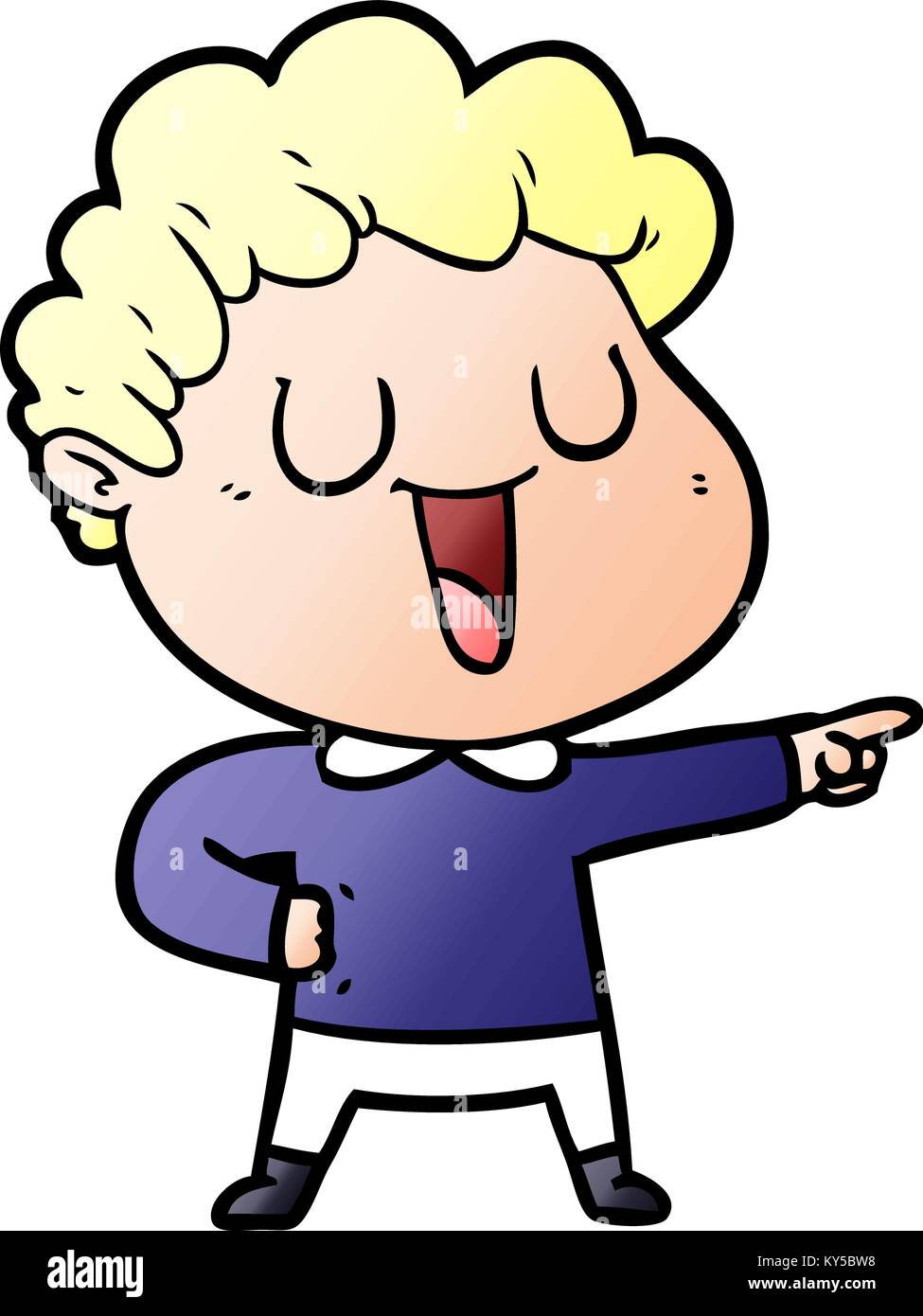 laughing cartoon man pointing Stock Vector Image & Art - Alamy