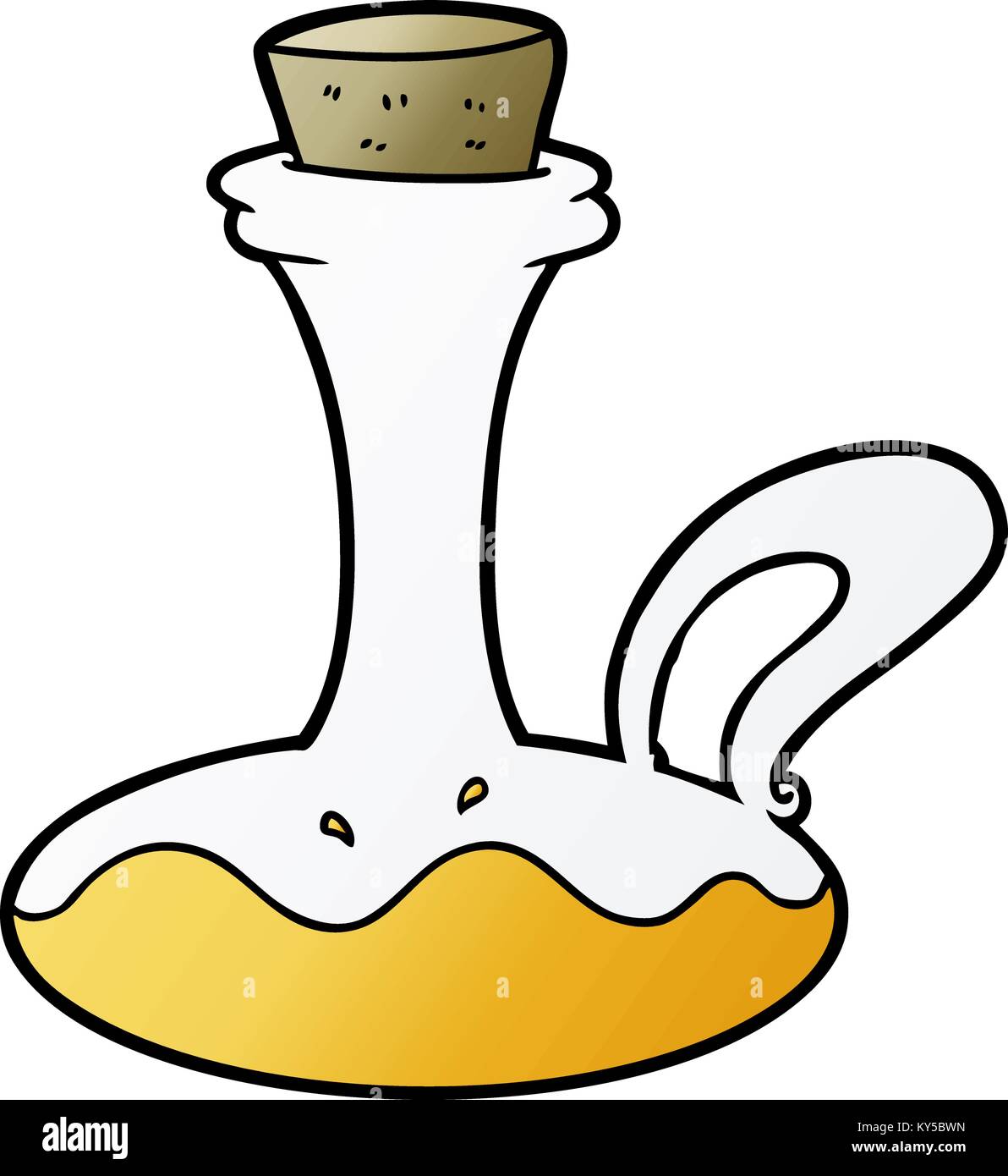 Freehand drawn cartoon olive oil Stock Vector Images - Alamy