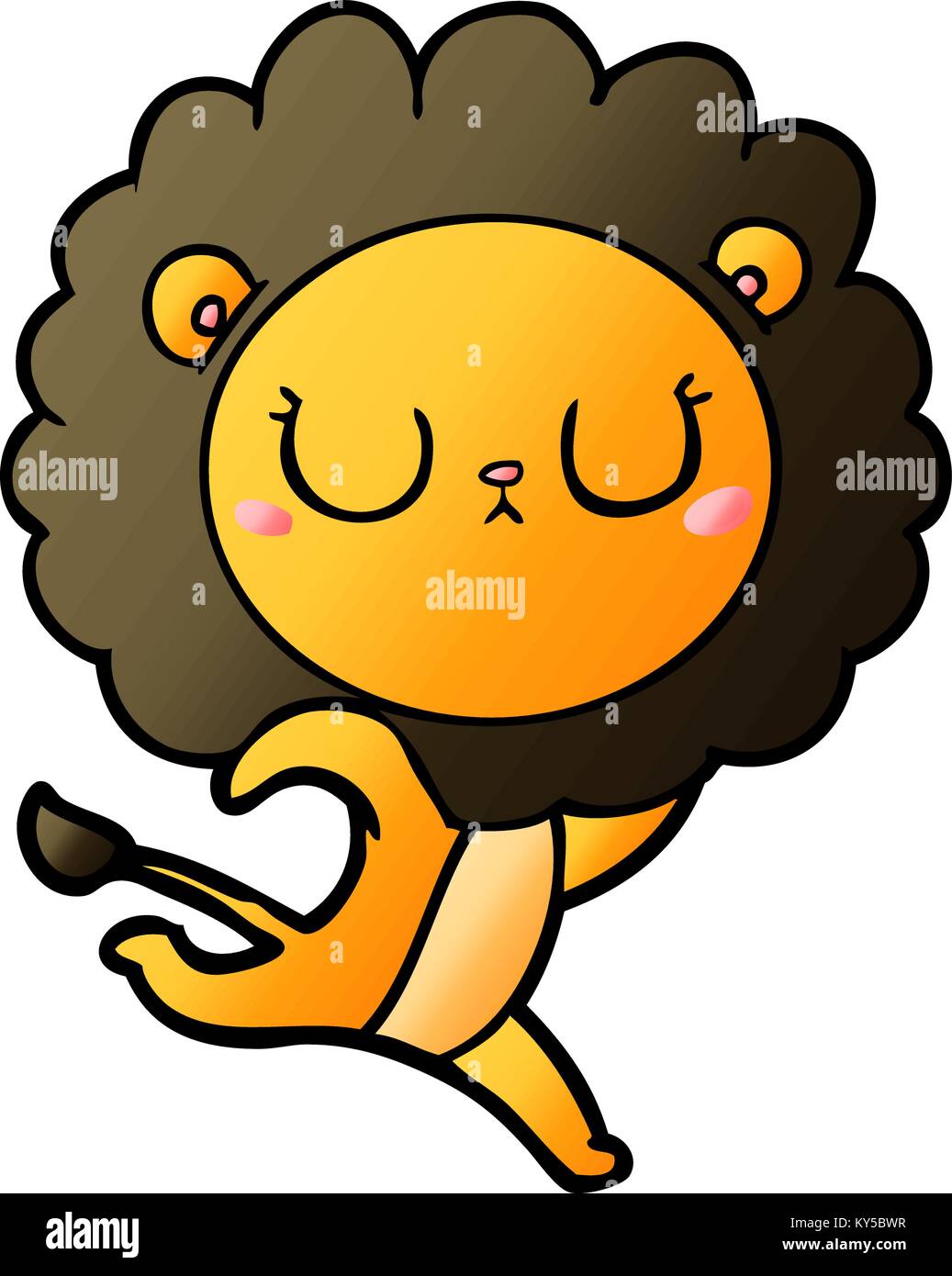 cartoon running lion Stock Vector Image & Art - Alamy