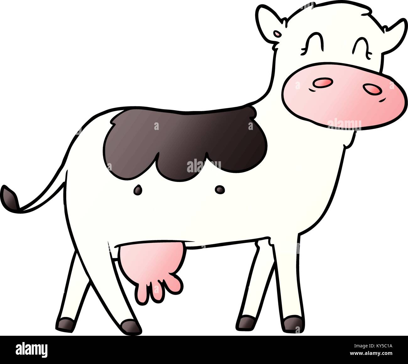 cartoon dairy cow Stock Vector Image & Art - Alamy