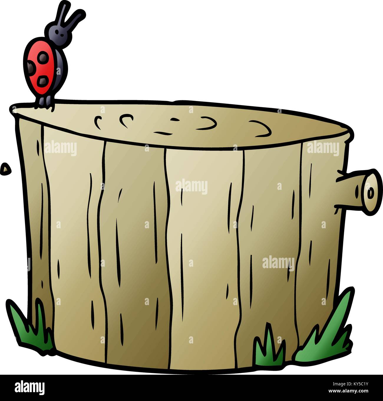 cartoon tree stump Stock Vector Image & Art - Alamy