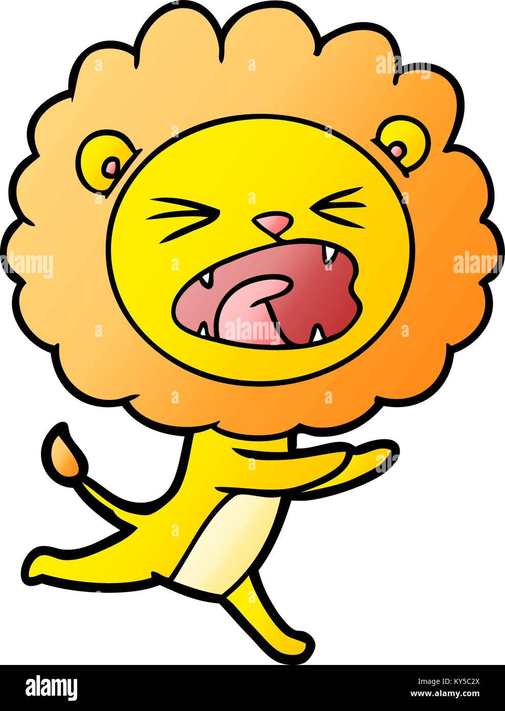 cartoon running lion Stock Vector Image & Art - Alamy