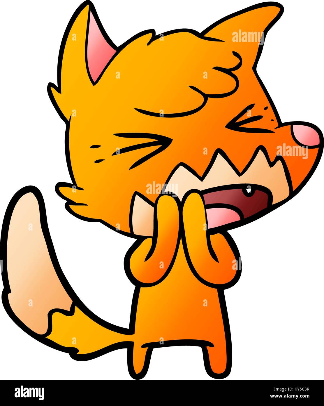 angry cartoon fox Stock Vector Image & Art - Alamy