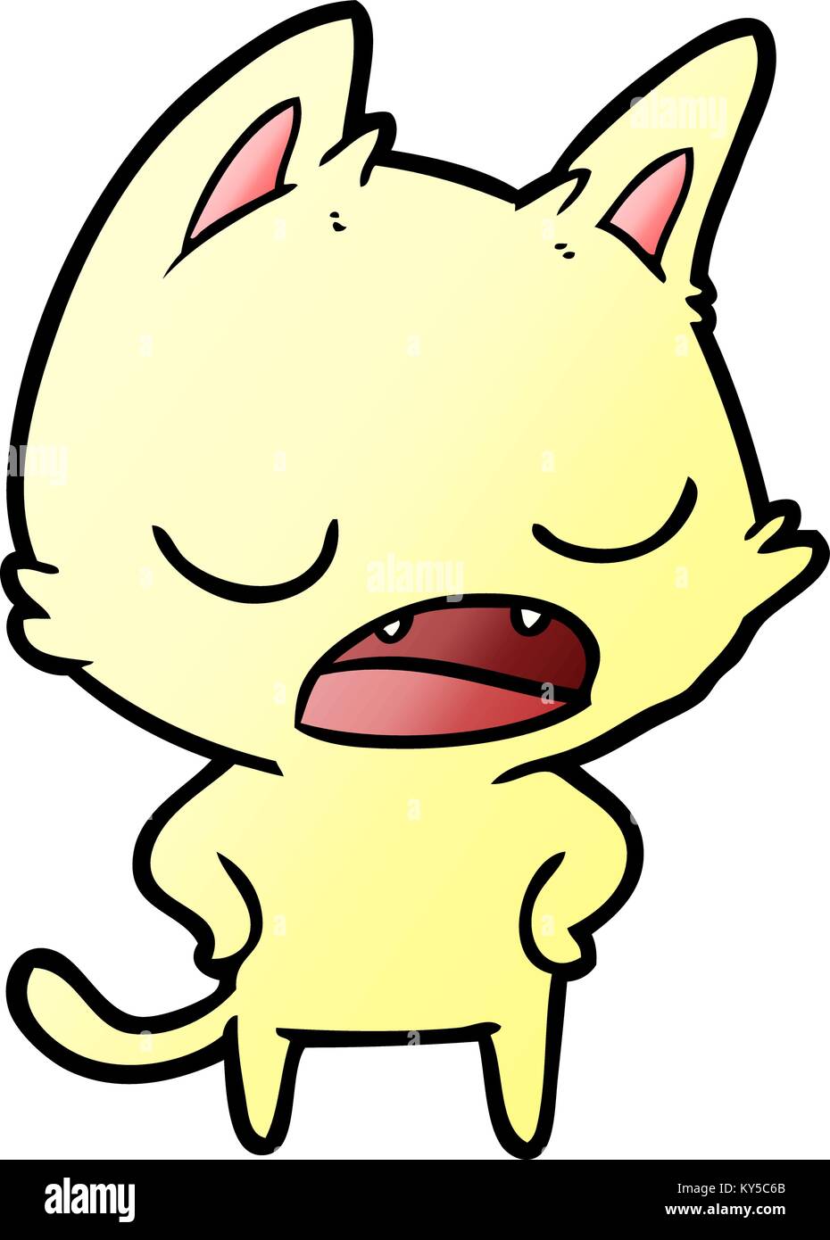 talking cat cartoon Stock Vector Image & Art - Alamy