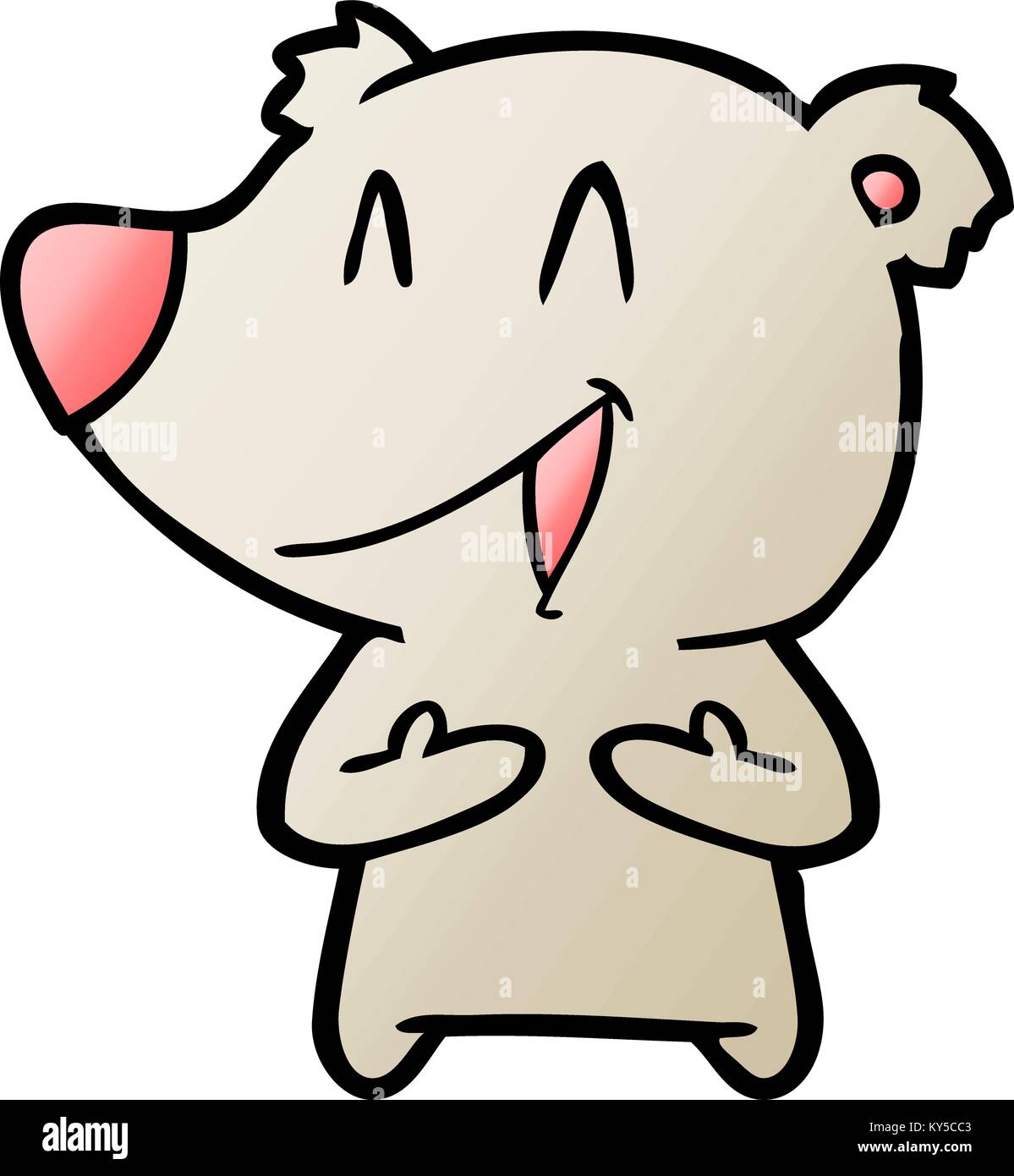 laughing bear cartoon Stock Vector Image & Art - Alamy