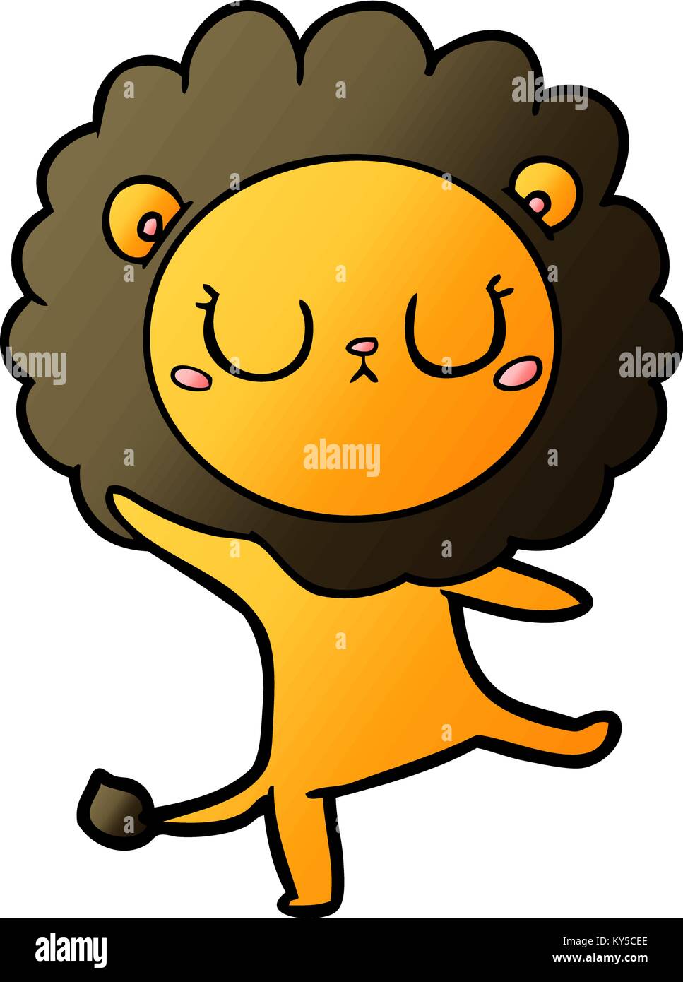 cartoon lion dancing Stock Vector Image & Art - Alamy