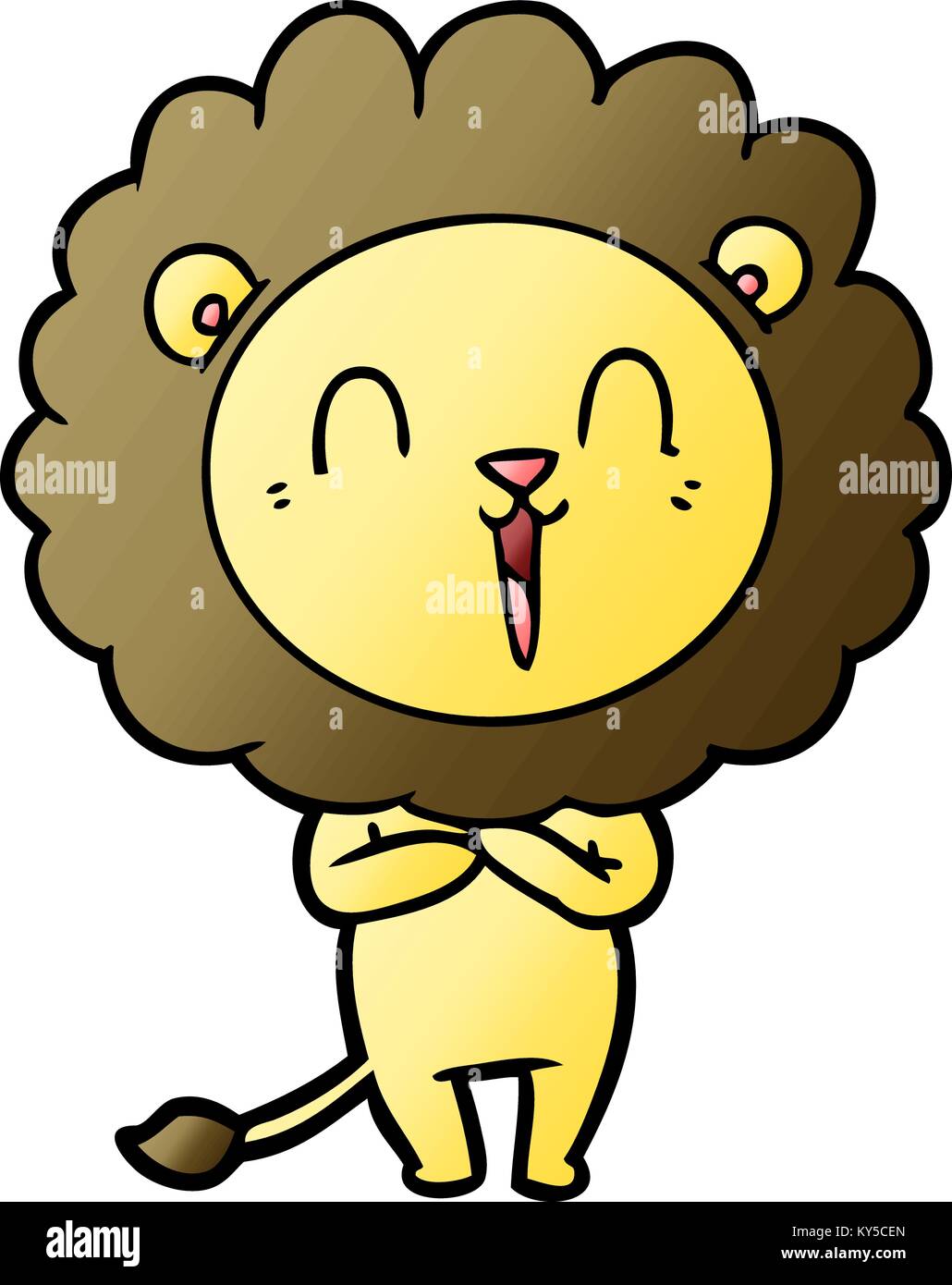 laughing lion cartoon Stock Vector Image & Art - Alamy