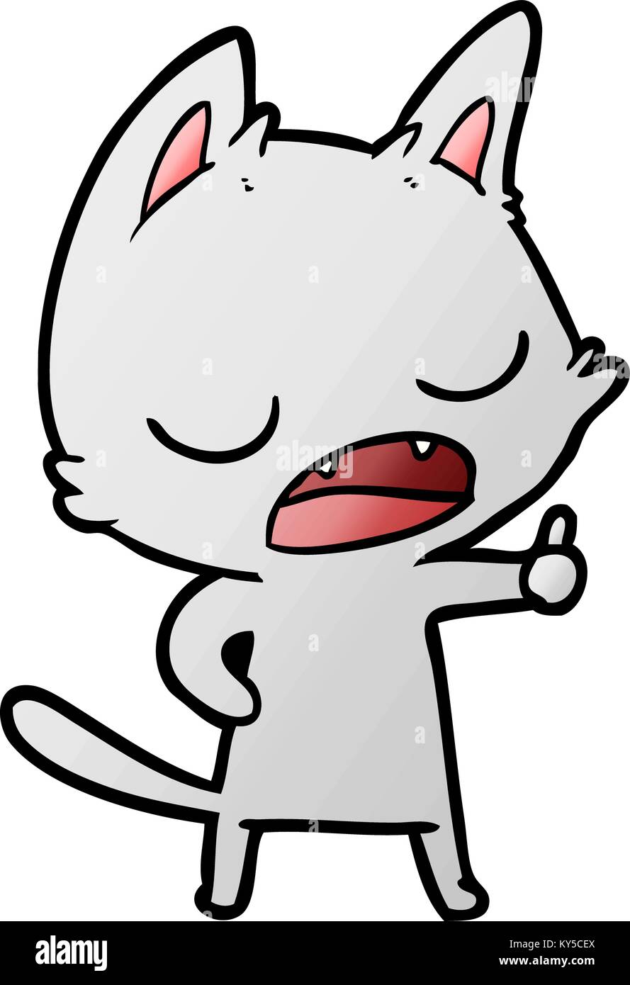 talking cat cartoon Stock Vector Image & Art - Alamy