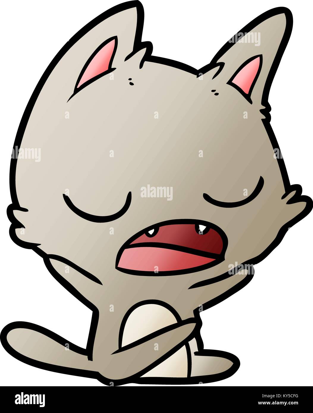 talking cat cartoon Stock Vector Image & Art - Alamy