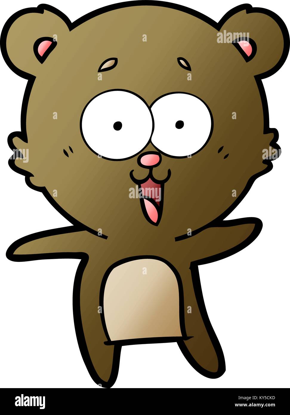 laughing teddy bear cartoon Stock Vector Image & Art - Alamy