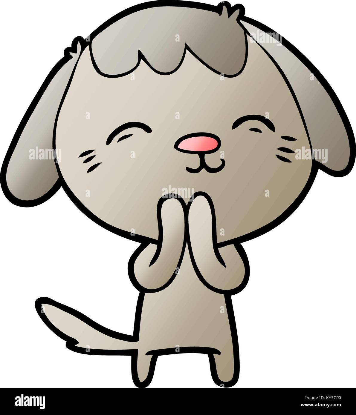 happy cartoon dog Stock Vector Image & Art - Alamy