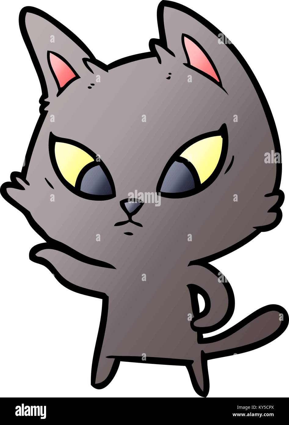 confused cartoon cat Stock Vector Image & Art - Alamy
