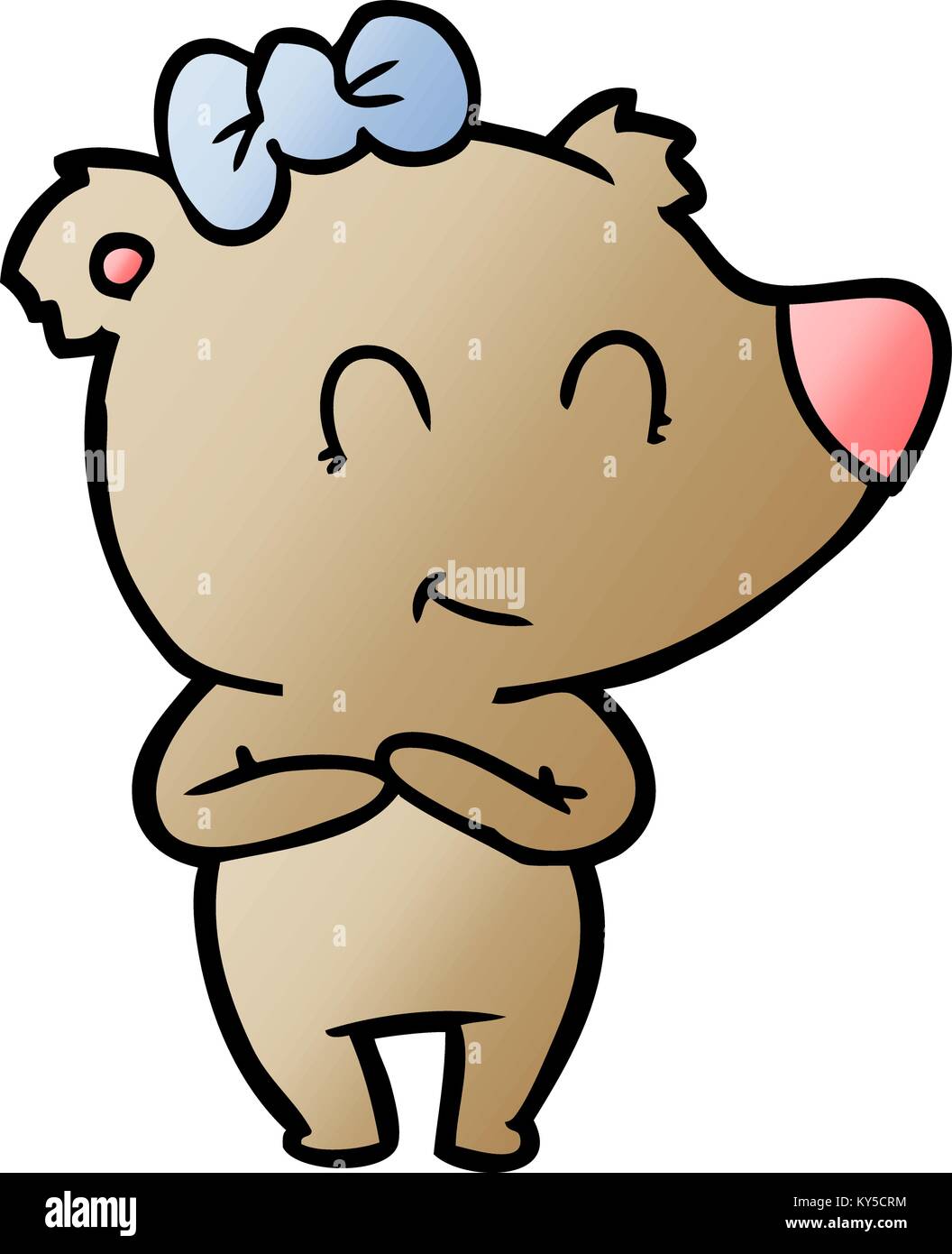 female bear cartoon Stock Vector Image & Art - Alamy