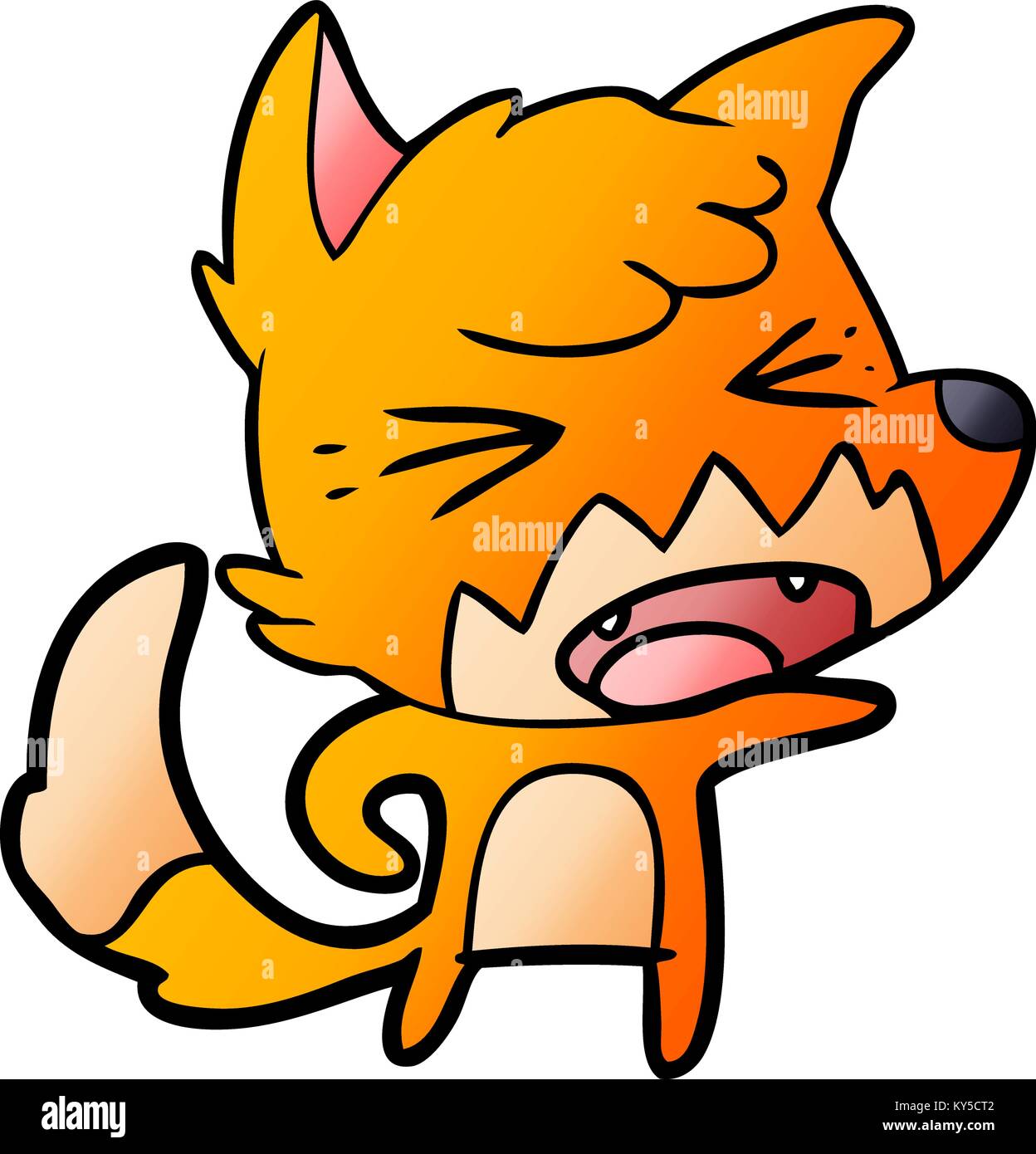 angry cartoon fox Stock Vector Image & Art - Alamy