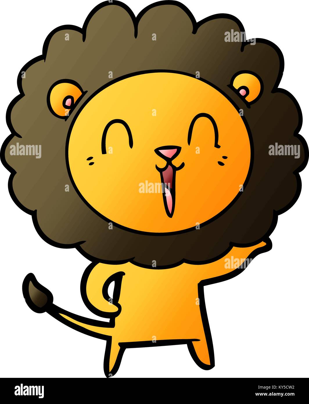 laughing lion cartoon Stock Vector Image & Art - Alamy