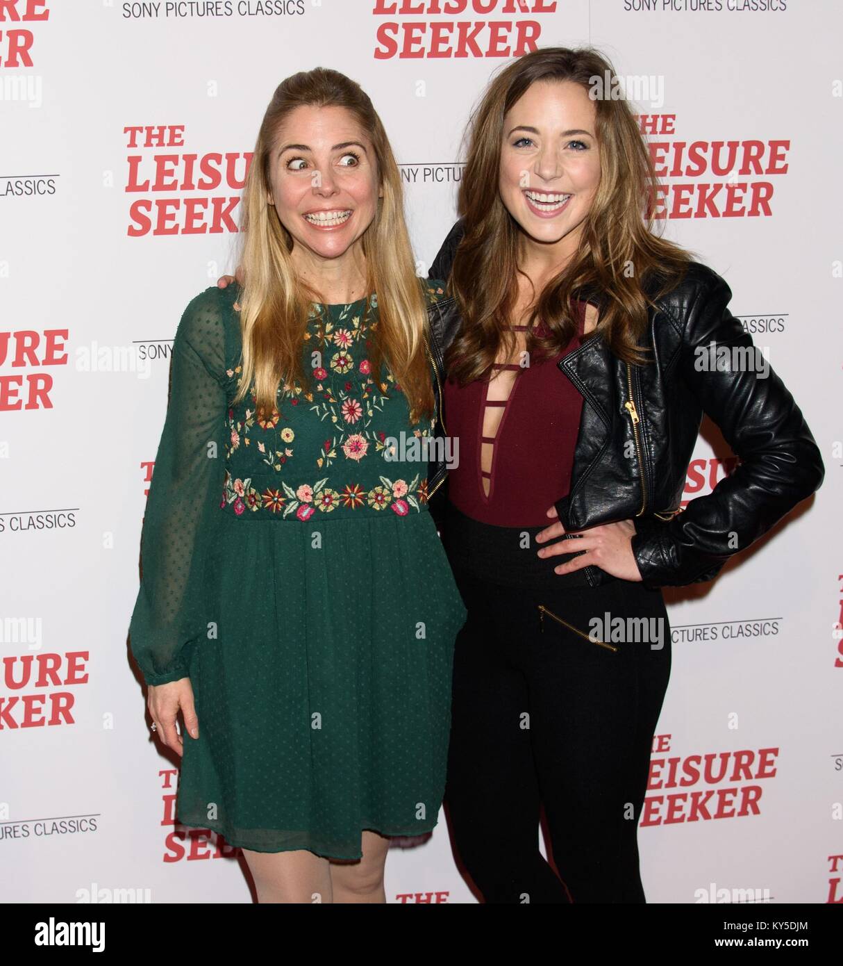 New York, NY, USA. 11th Jan, 2018. Kerry Butler, Erika Hemmigsen at ...
