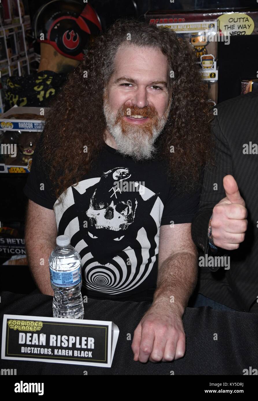 New York, NY, USA. 11th Jan, 2018. Dean Rispler, Dictators at arrivals ...