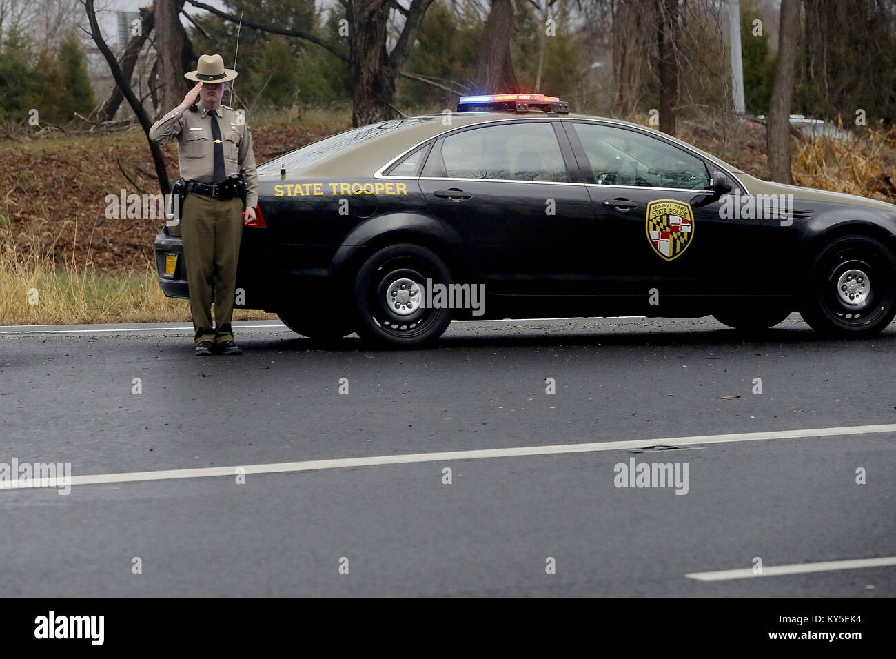 Bethesda, United States Of America. 12th Jan, 2018. A Maryland State ...