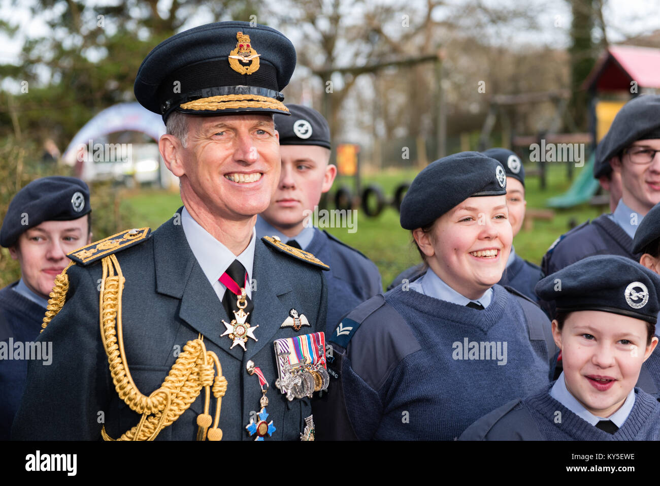 Llanystumdwy, Gwynedd, UK. 12th Jan, 2018. UK. Chief of the Air Staff ...
