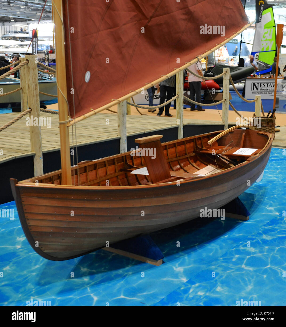 Three wood clinker built boats hi-res stock photography and images - Alamy