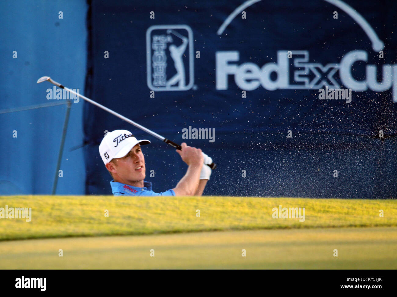 Honolulu, Hawaii. January 11, 2018 - Ethan Tracy hits out of the bunker ...