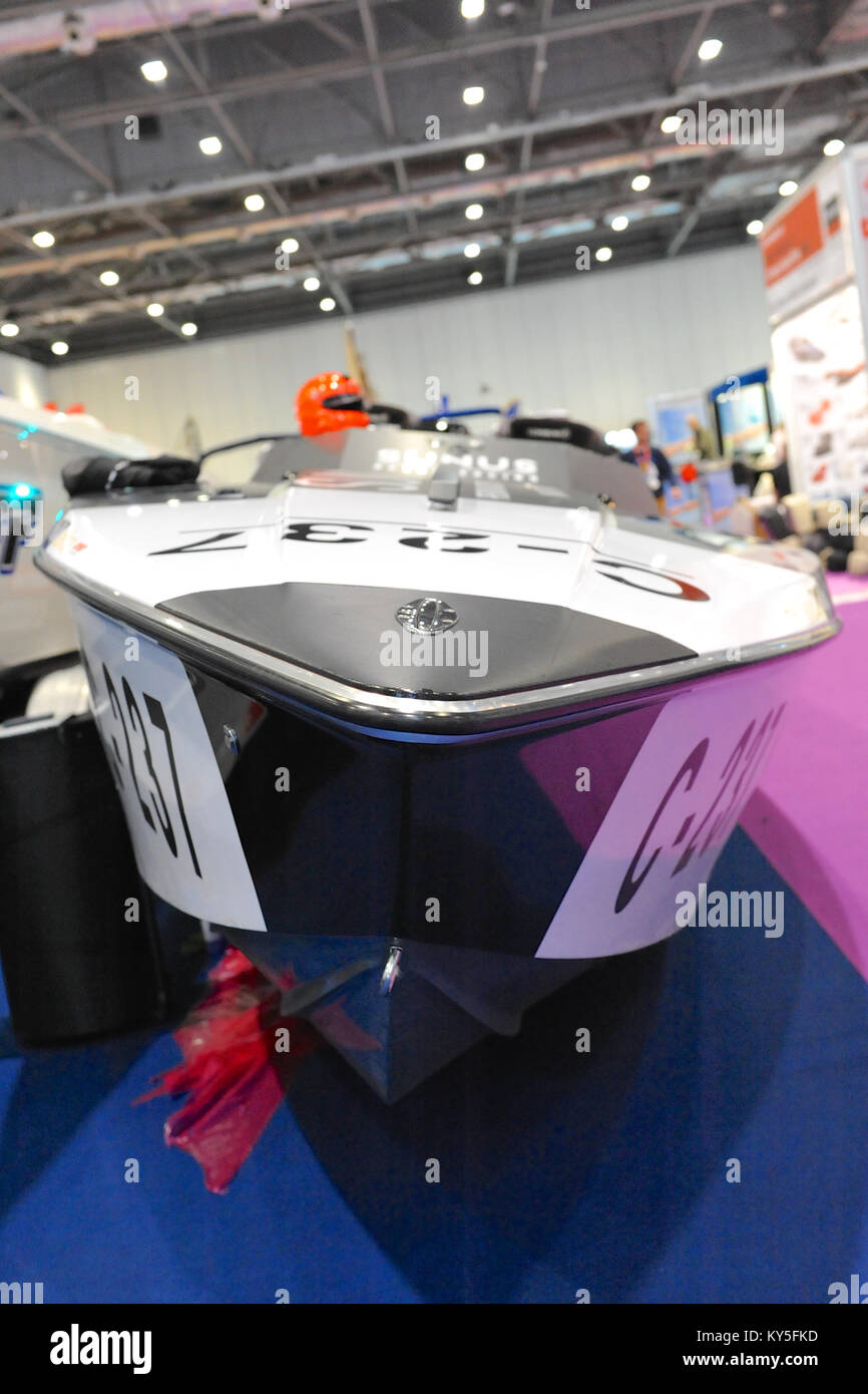 London, UK. 12th January, 2018. The Sunus Ocean Racing Spectre C237 ...