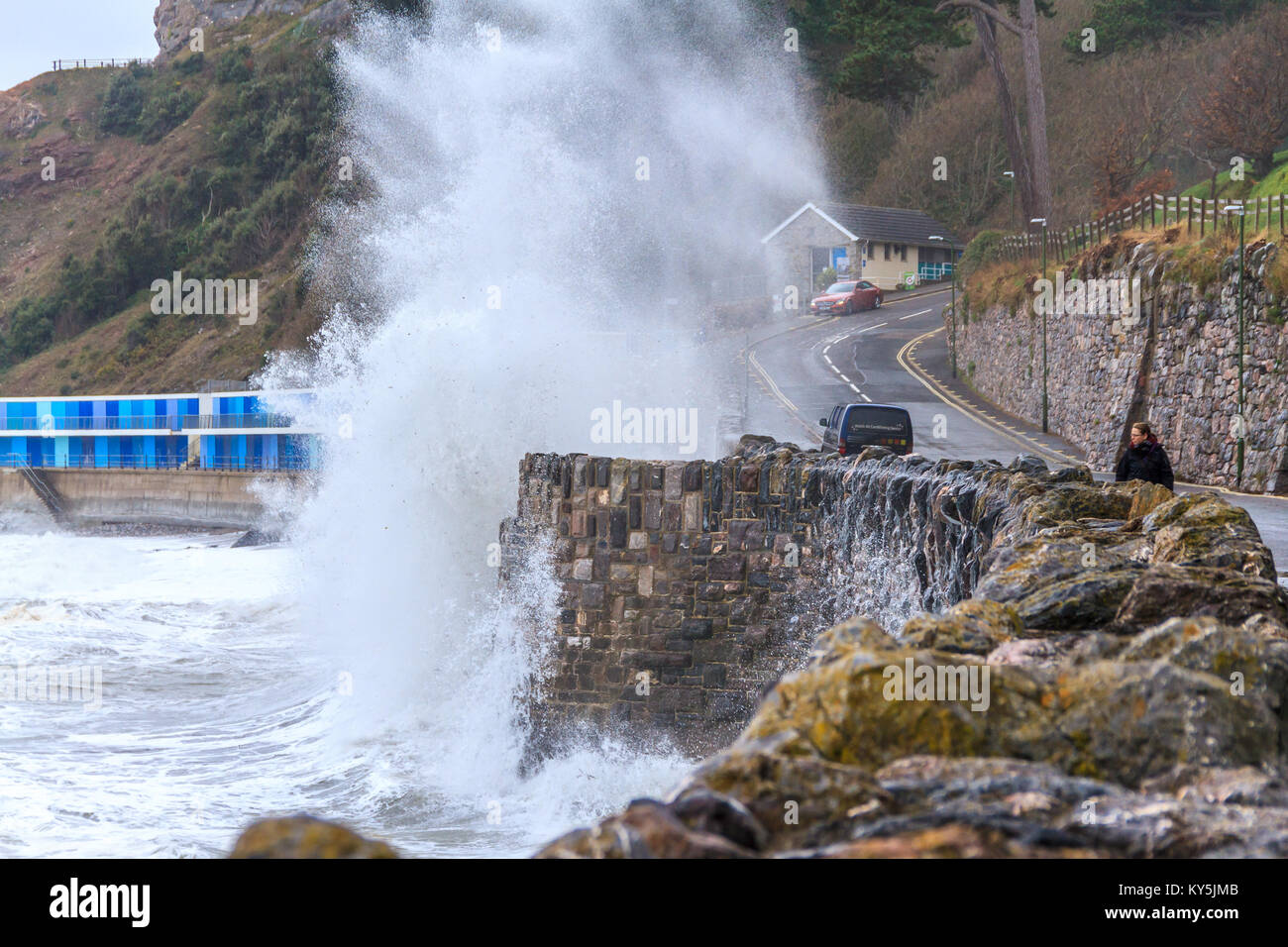 Meadfoot beach in torquay hi-res stock photography and images - Alamy