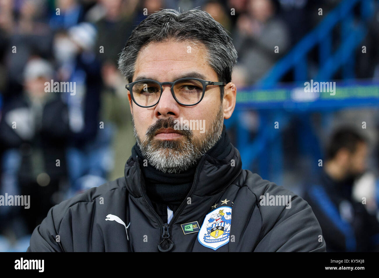 Huddersfield, UK. 13th Jan, 2018. Huddersfield Town Manager David ...