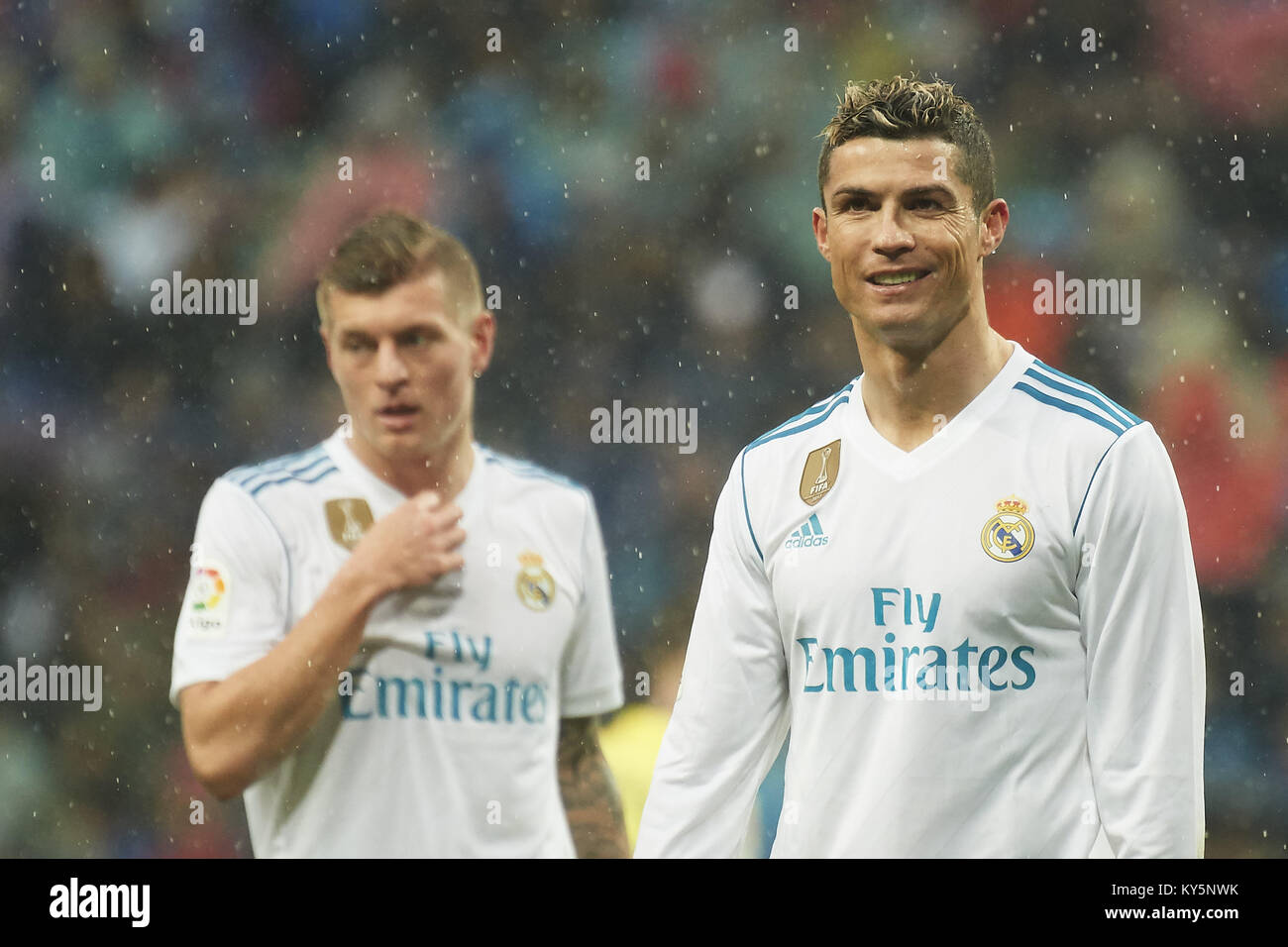 Madrid, Spain. 13th Jan, 2018. Cristiano Ronaldo (forward; Real Madrid ...