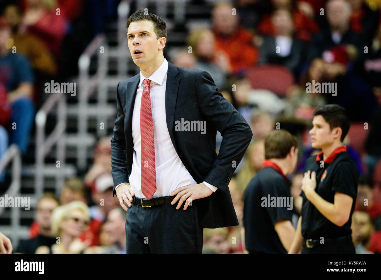 Louisville Cardinals head coach David Padgett during the NCAA College ...