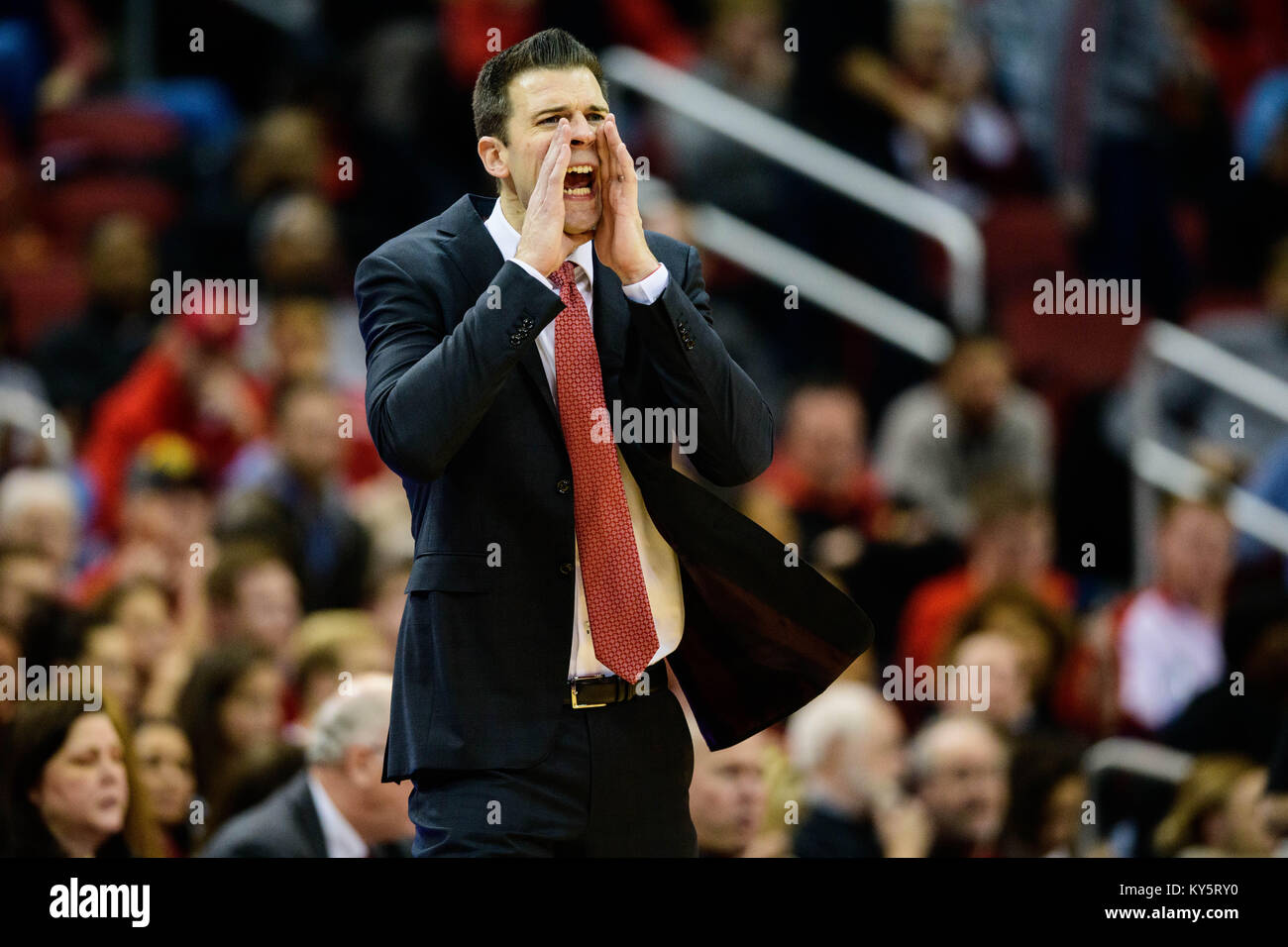 Louisville Cardinals head coach David Padgett during the NCAA College ...