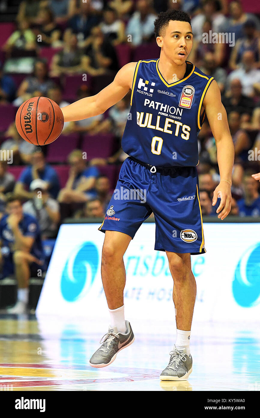 Brisbane, Quensland, Australia. 14th Jan, 2018. Travis Trice of the ...
