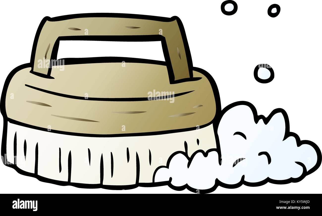 cartoon scrubbing brush Stock Vector Image & Art - Alamy