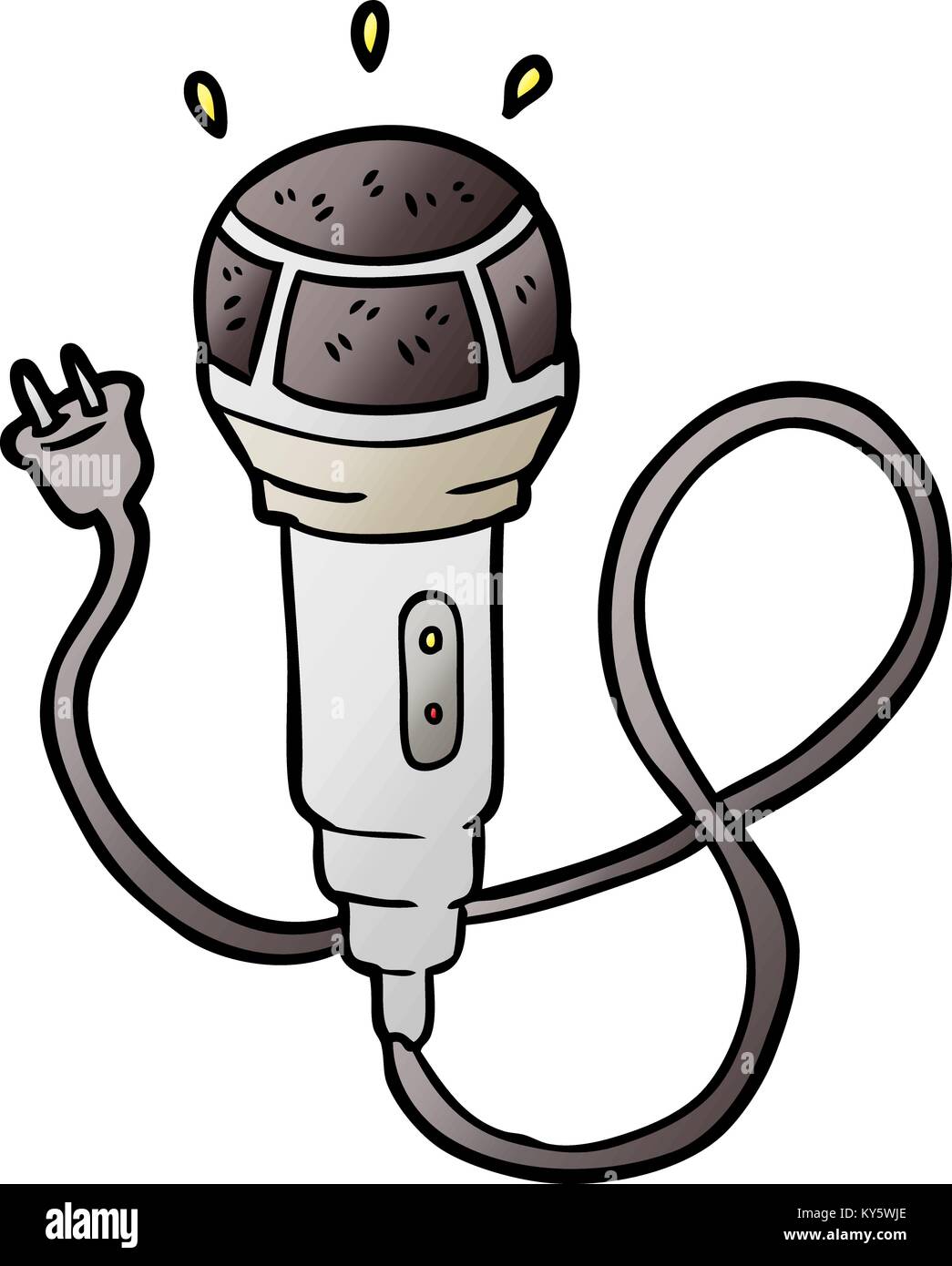 Freehand drawn cartoon microphone hi-res stock photography and images ...