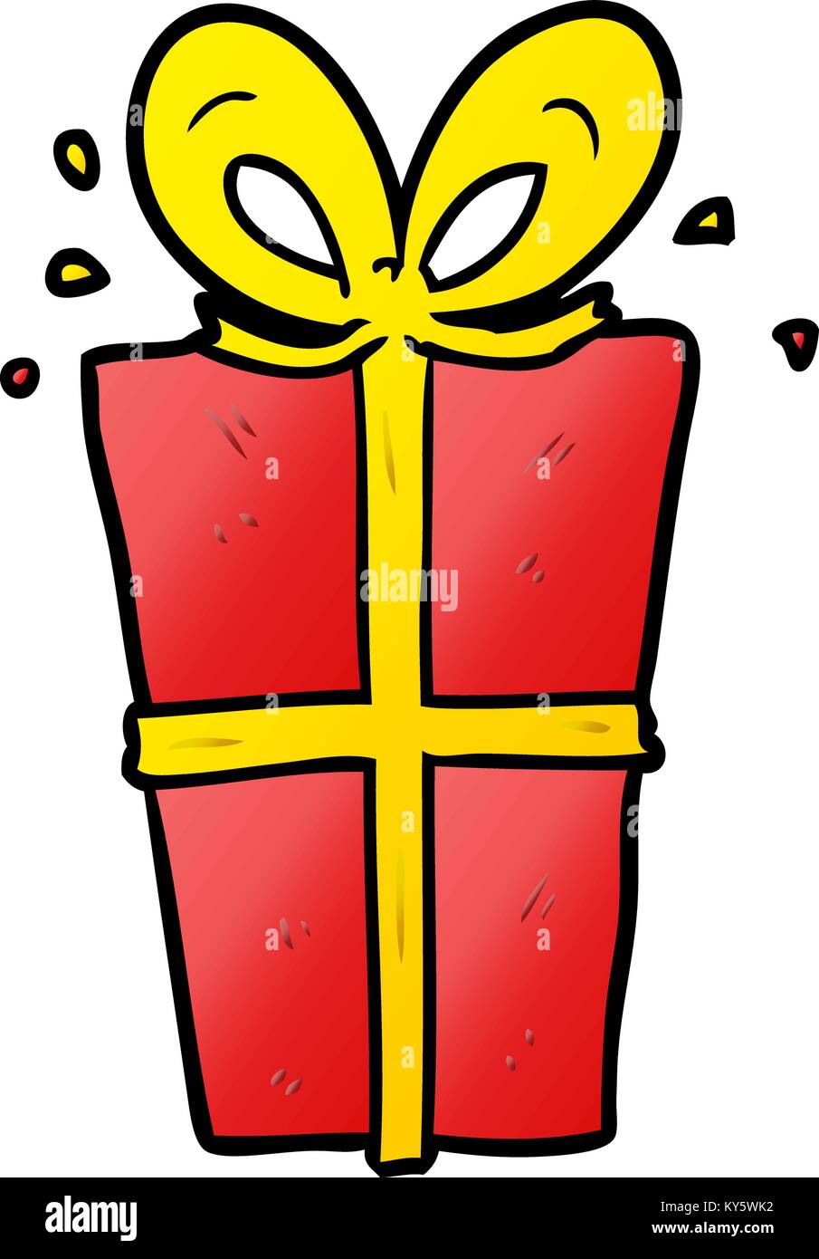 cartoon wrapped gift Stock Vector Image & Art - Alamy