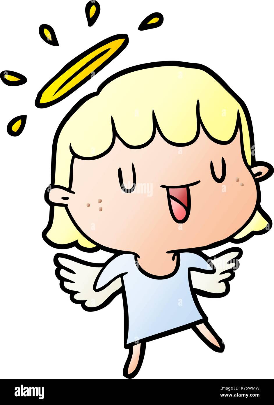 cute cartoon angel Stock Vector Image & Art - Alamy
