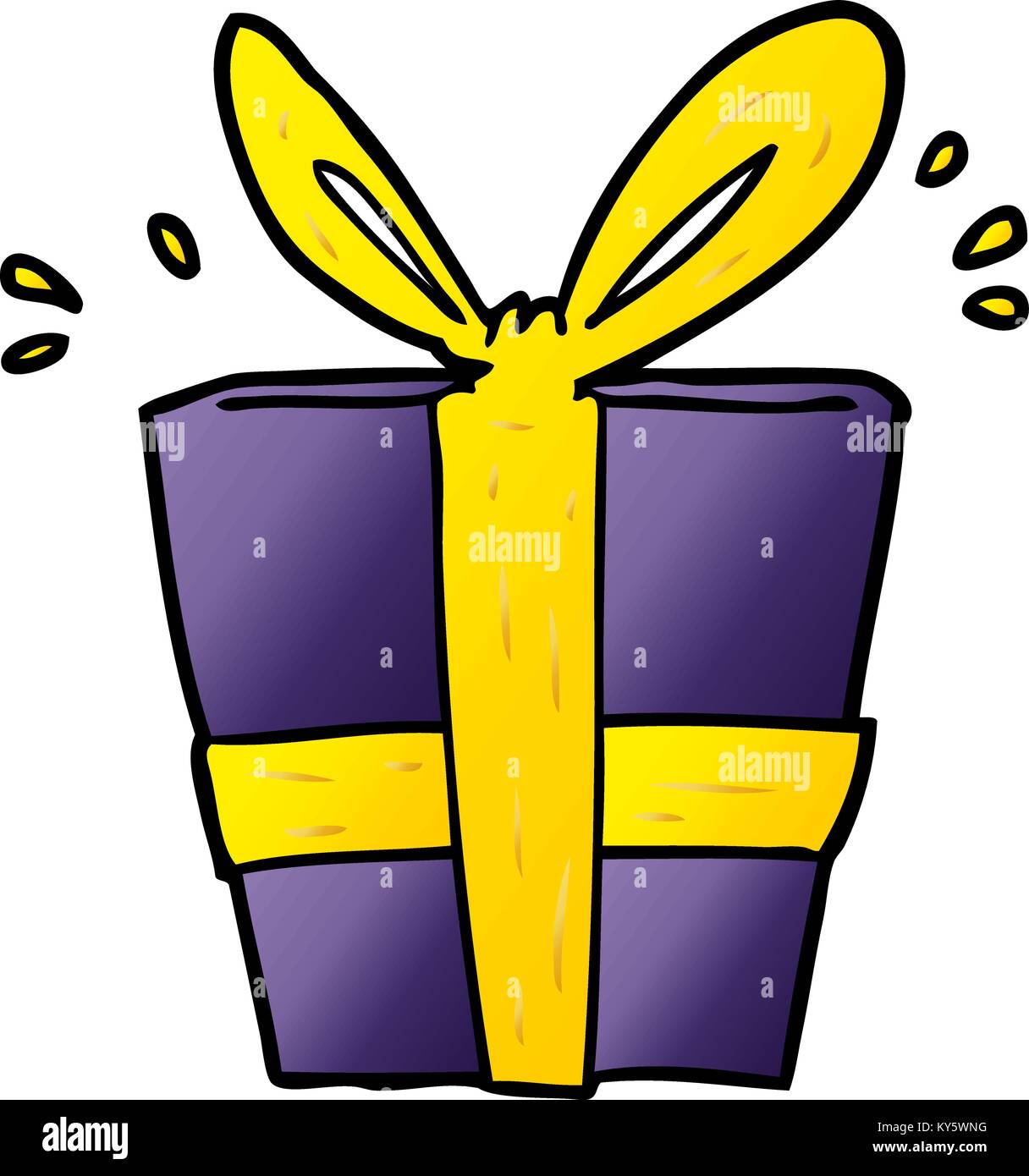 cartoon wrapped gift Stock Vector Image & Art - Alamy