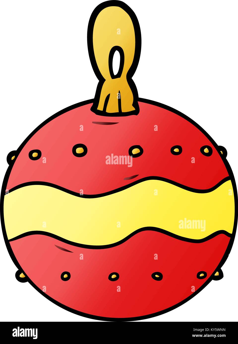 cartoon christmas bauble decoration Stock Vector Image & Art - Alamy