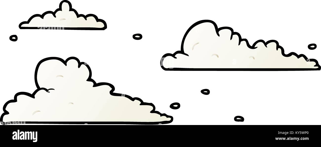 cartoon clouds drifting by Stock Vector Image & Art - Alamy