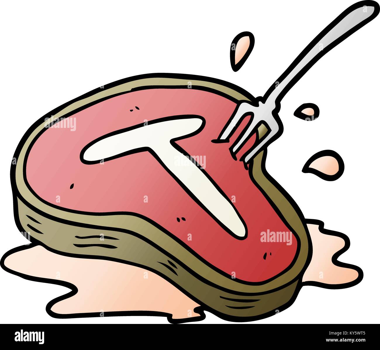 Cartoon Steak High Resolution Stock Photography and Images - Alamy