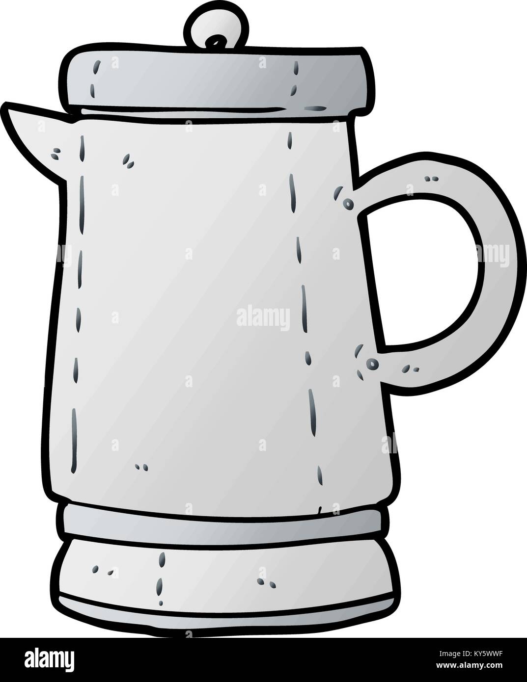 cartoon old metal kettle Stock Vector Image & Art - Alamy