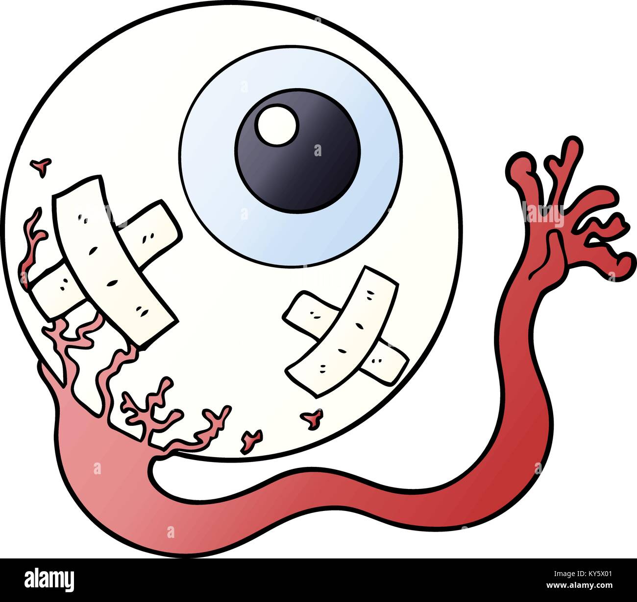 cartoon injured eyeball Stock Vector Image & Art - Alamy