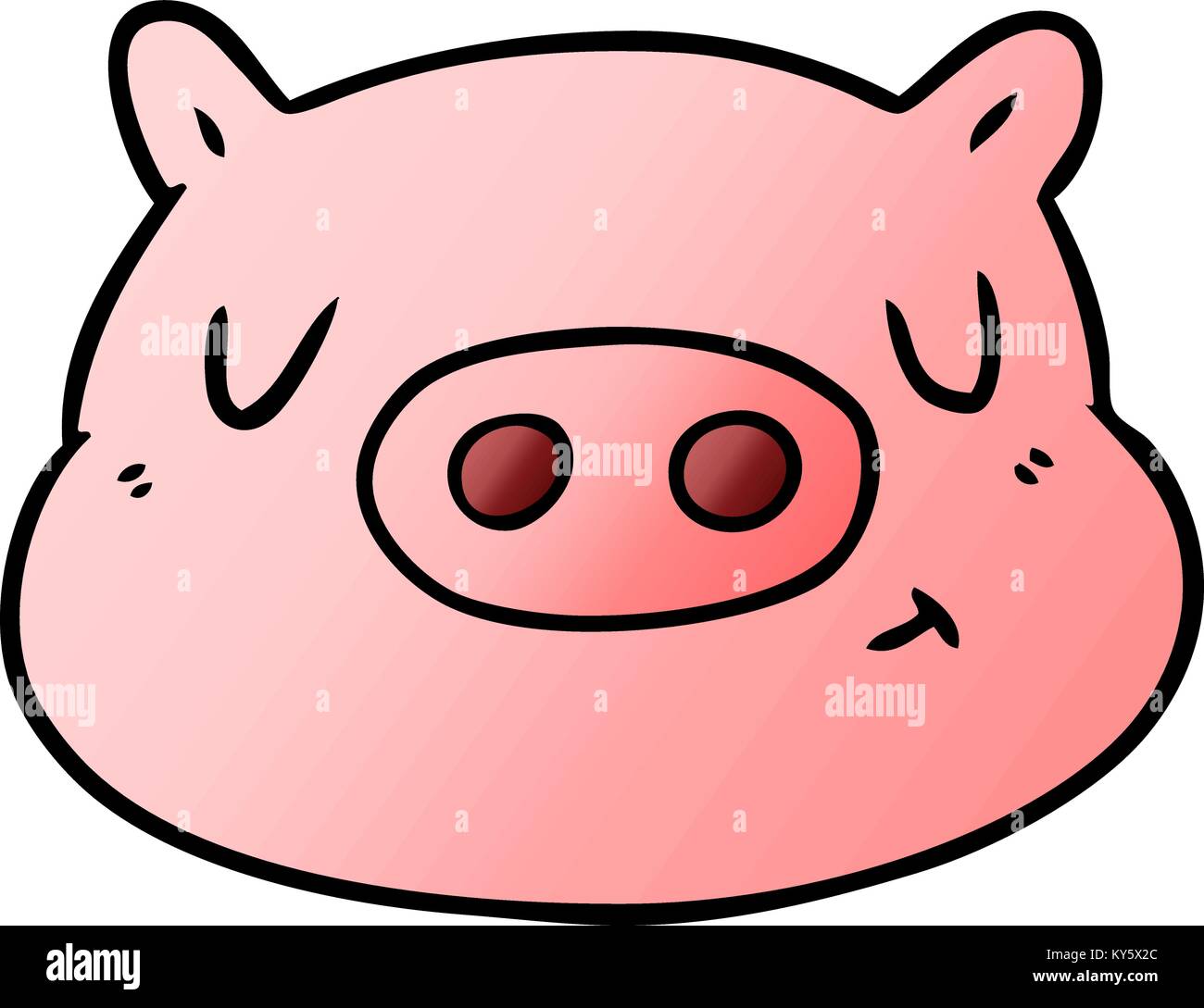 cartoon pig face Stock Vector Image & Art - Alamy