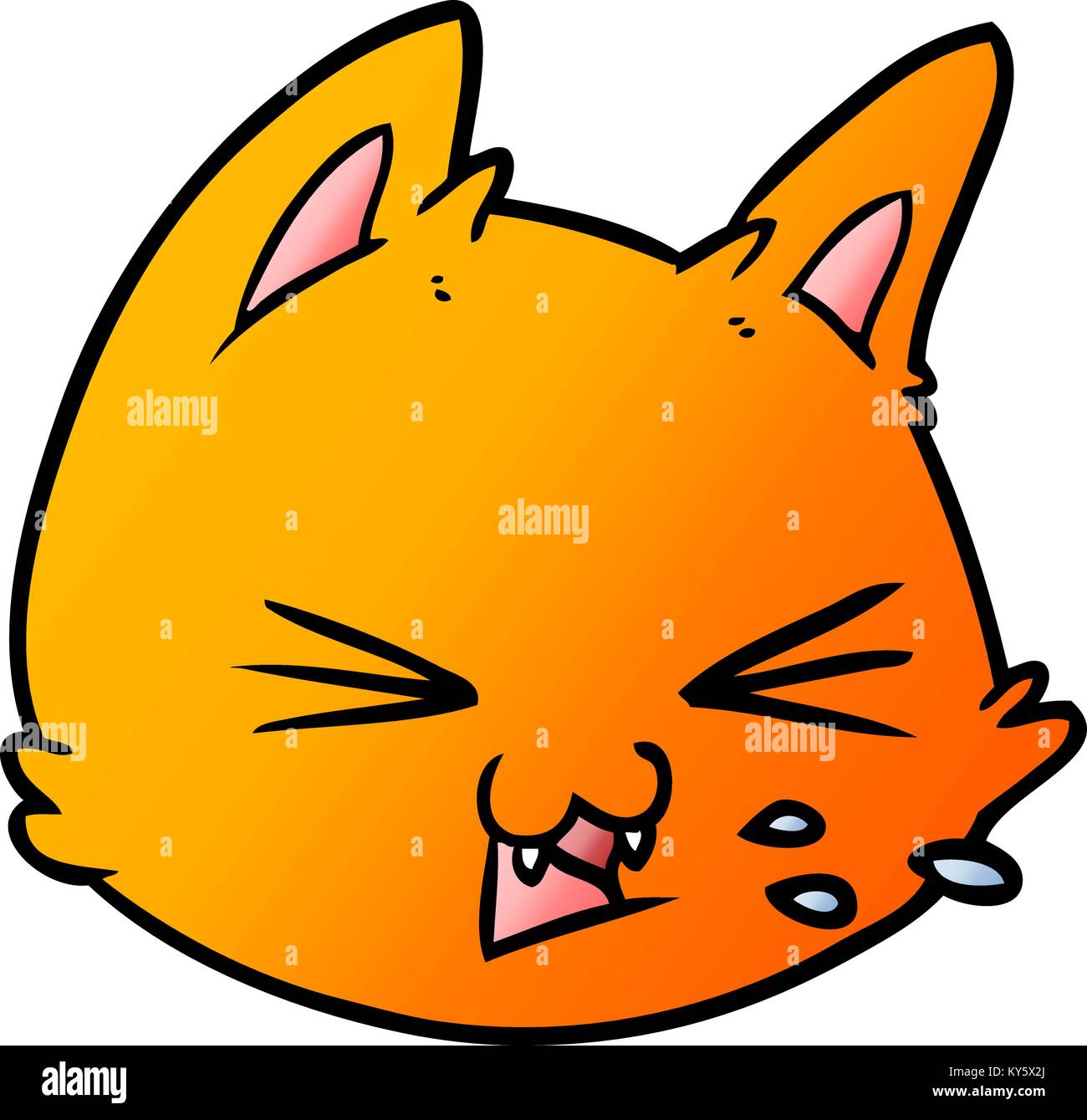 Spitting face Stock Vector Images - Alamy