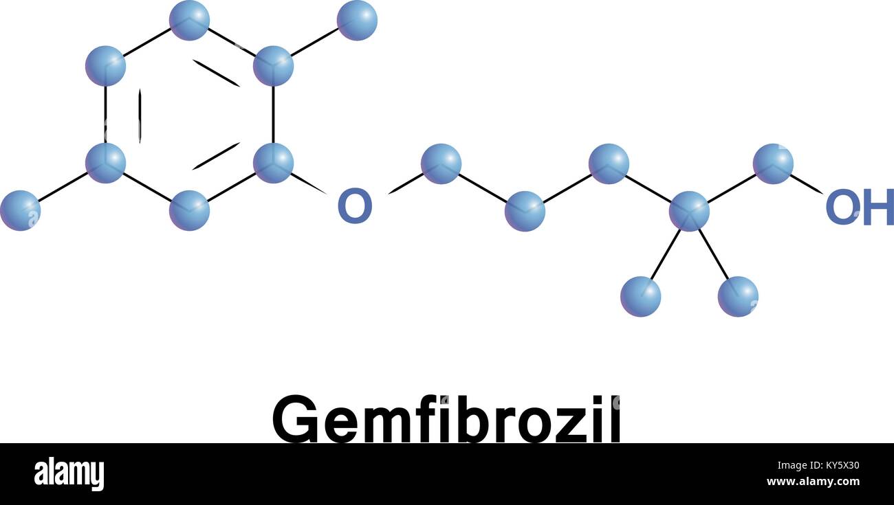 Gemfibrozil drugs fibrates Stock Vector Image & Art - Alamy