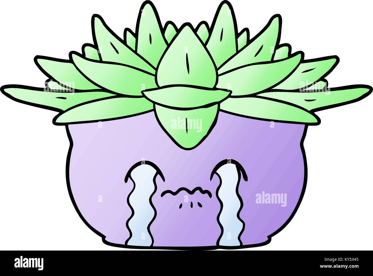 cartoon crying house plant Stock Vector Image & Art - Alamy